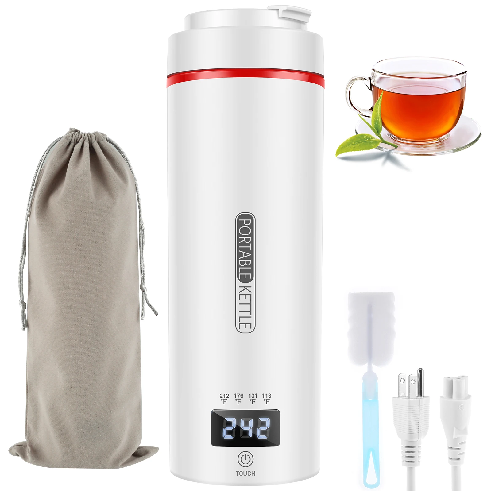 Travel-Electric-Kettle-4-Temperature-Setting-Water-Boiler-Cup-520ML ...