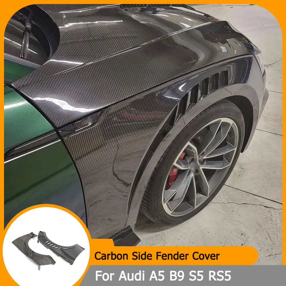 Car Front Side Fender Air Vent Cover Trim For Audi S5 A5 B9 2017-2020 ...