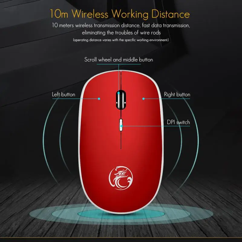 iMice-Wireless-Mouse-Silent-Computer-Mouse-1600-DPI-Ergonomic-Mause ...