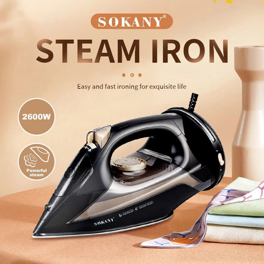 220V-Portable-Steam-Iron-for-Clothes-Ironer-2600W-Wireless-Handheld ...