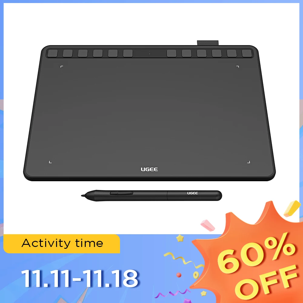 UGEE-S1060W-2-4G-Wireless-Graphics-Tablet-10-inch-Drawing-Pen-Tablet-12 ...