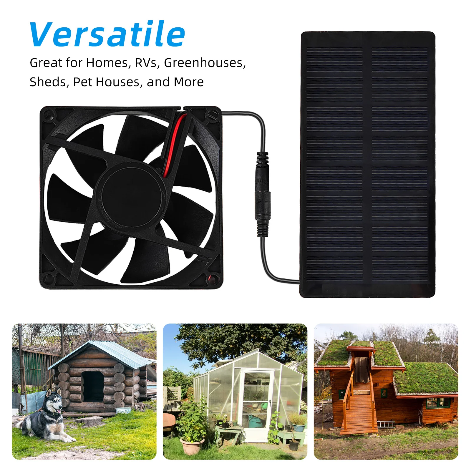 Solar-Powered-Fan-Outdoor-Camping-Small-Solar-Fan-with-Solar-Panel-Fan ...