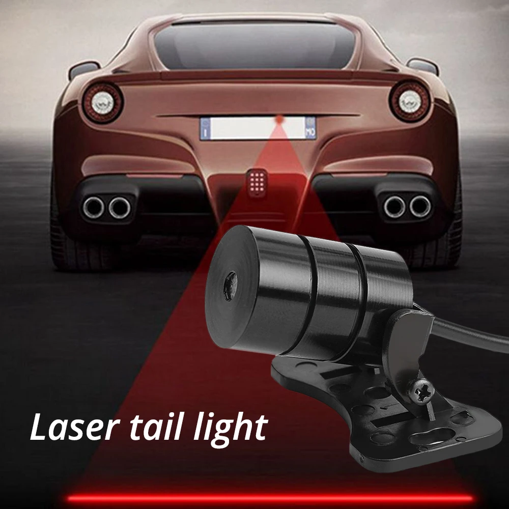 Anti Collision Auto Laser Tail light DC 12V LED Fog Lights Auto Brake ...