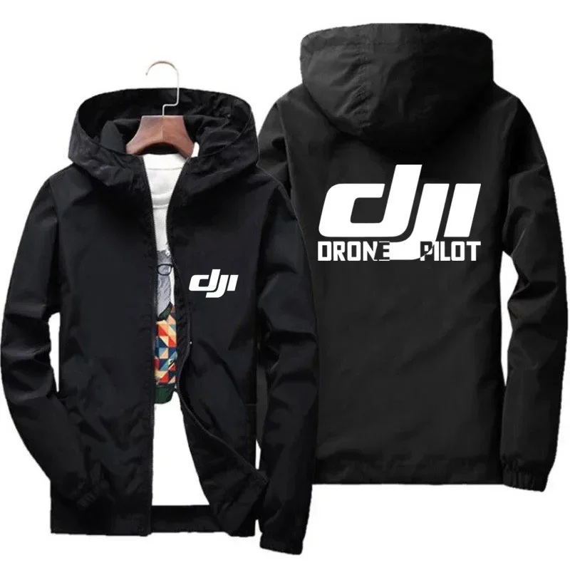 2025 high-quality men's hooded pilot jacket, lightweight casual ...