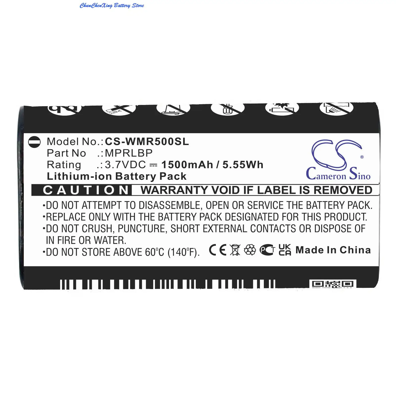 1500mAh Battery MPRLBP for Wisycom MPR30, MPR30-ENG, MPR50, MPR50-IEM ...