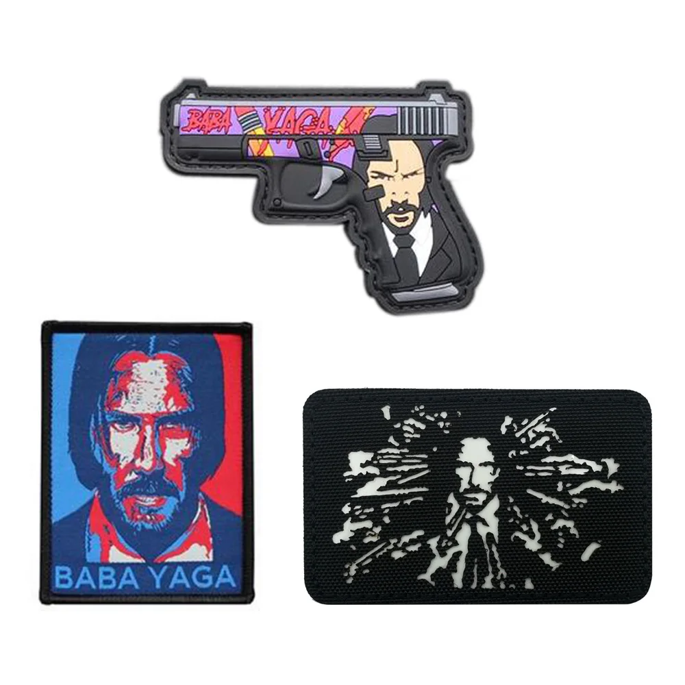 Newly-Designed-BABAYAGA-Patch-John-Wick-Clothing-Woven-Morale-Armband-Wrap-Backpack-with-Hook ...