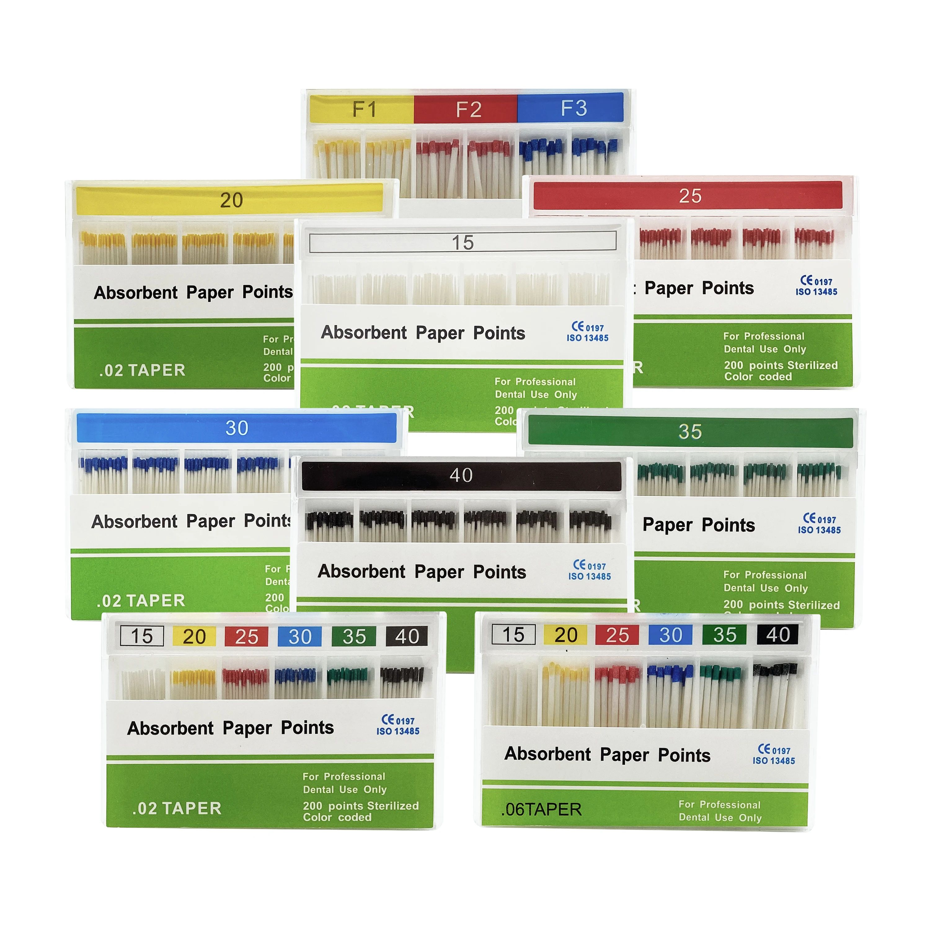 1box Dental Root Canal Endodontics Cotton Fiber Tips Dentistry ...