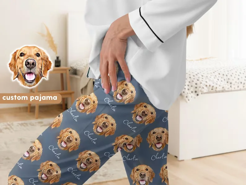 Custom-Pet-Pajamas-Using-Pet-Photo-Name-Personalized-Dog-Pajamas-Custom ...