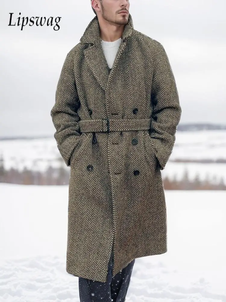 Stylish-Mens-Woolen-Long-Coats-Fall-Winter-Warm-Thick-Windbreaker-Mens ...