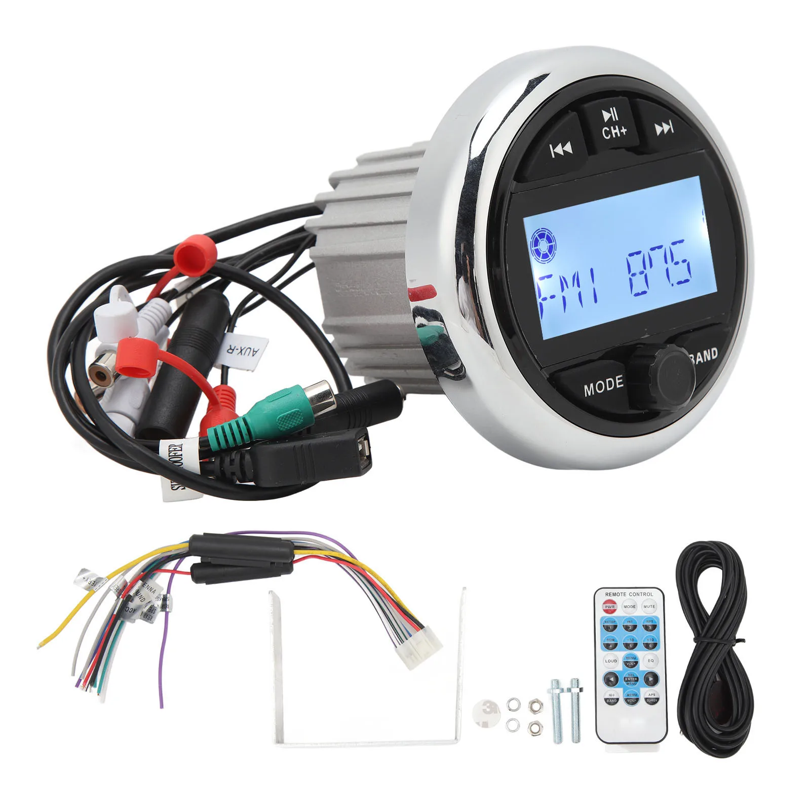 DU-12V-Waterproof-MP3-Player-Anti-Interference-Digital-Stereo-FM-AM ...