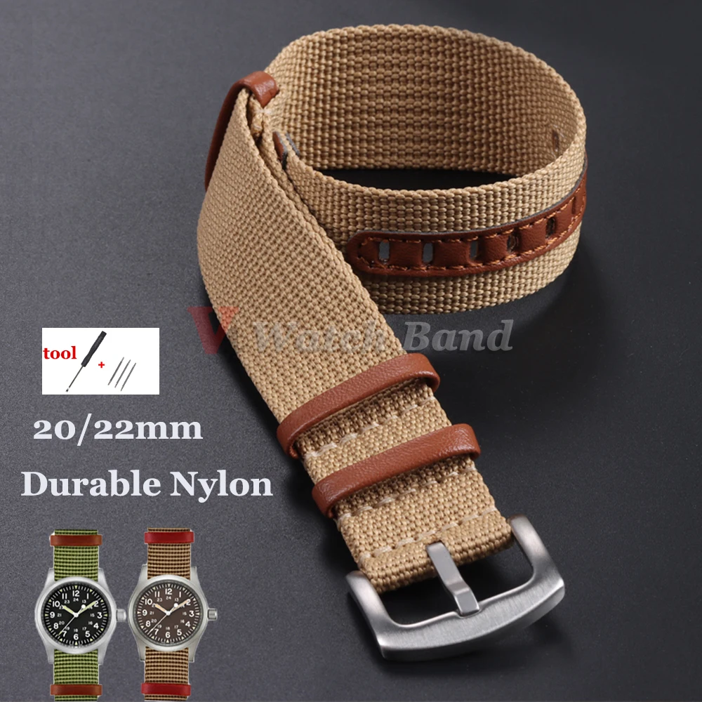 Canvas-Durable-Nylon-Patch-Leather-Straps-for-Rolex-Watchband-for-Omega ...