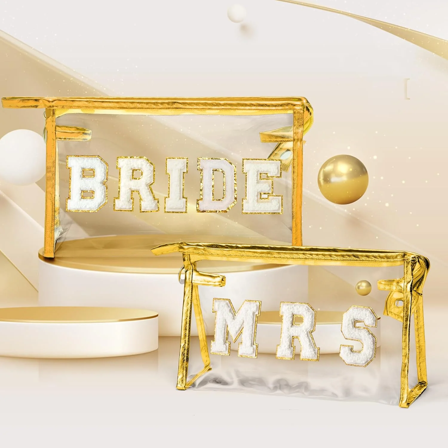 Bride-Clear-Makeup-Bag-Cosmetic-Bag-Zipper-Bride-To-Be-Proposal-Bridal ...