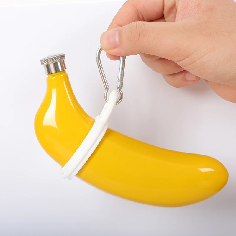 HEESUNG Fruit Series Banana Hip Flask, 5-ounce 304 stainless steel wine ...