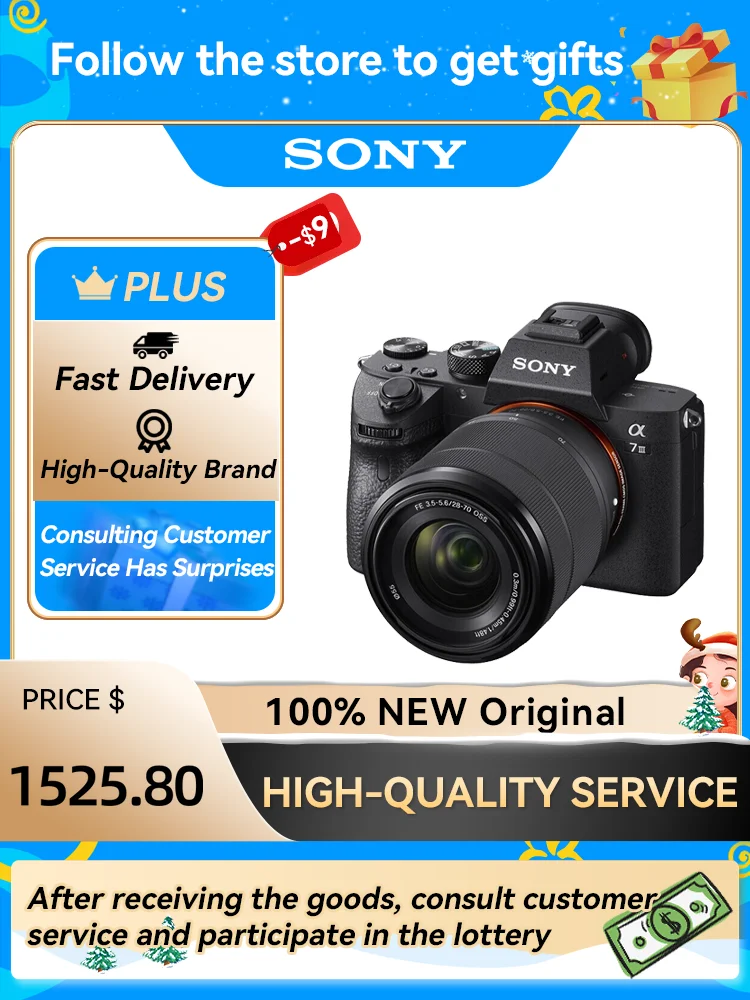 SONY a7 III A7M3 ILCE 7M3K(28 70mm) Full Frame Mirrorless Camera Com ...