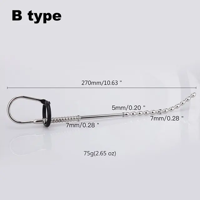 New 270mm Super Long Beaded Urethral Dilator Sounds Penis Plug Insert ...
