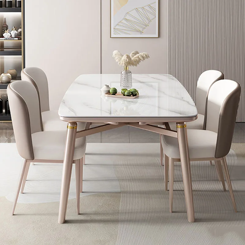 Unique-Designer-Dining-Table-Modern-Extendable-Long-White-Marble-Dining ...