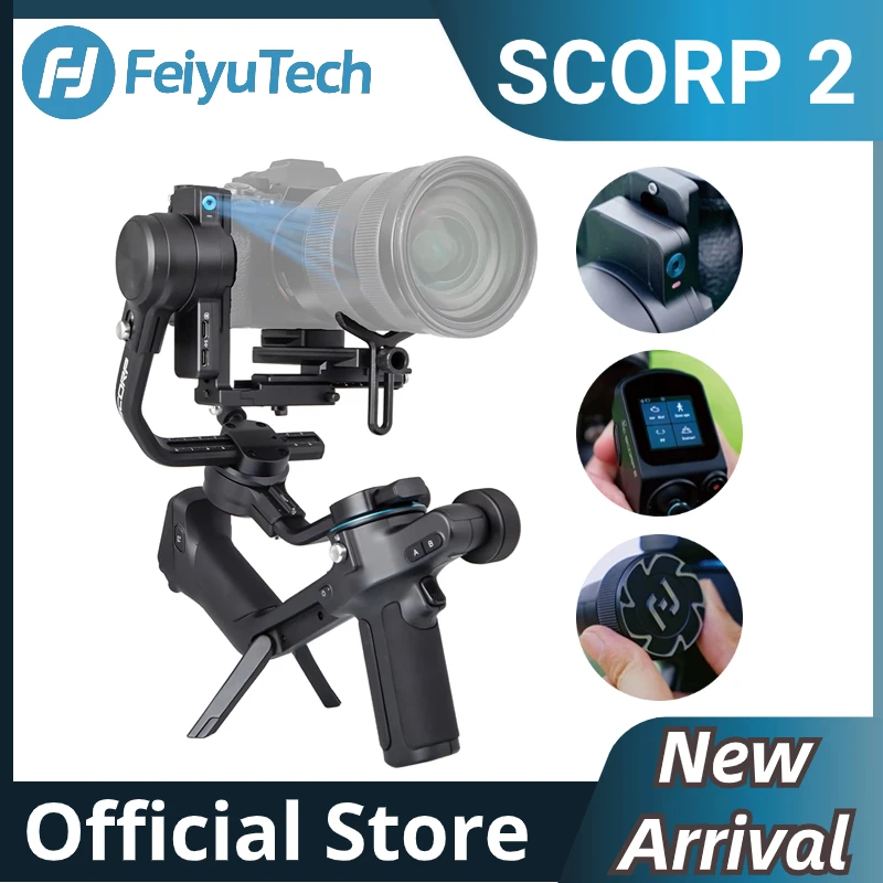 FeiyuTech-SCORP-2-Official-Camera-Gimbal-Stabilizer-Built-in-AI-Tracker ...