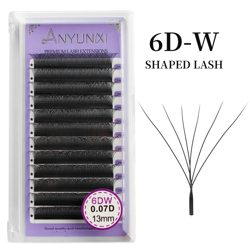 6D W Eyelashes Extension 3D/4D/5DW Shape Lashes YY Lashes Premade ...