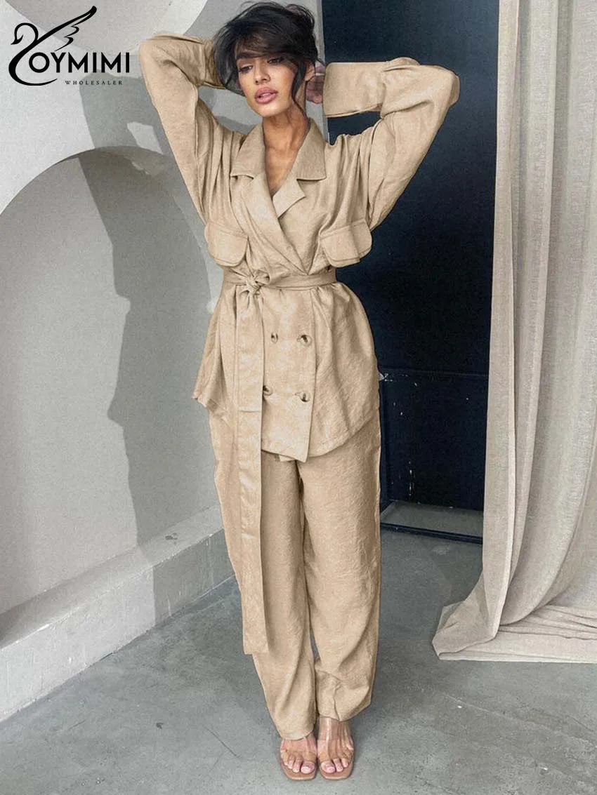 Oymimi-Elegant-Khaki-Womens-2-Piece-Outfit-Set-Fashion-Long-Sleeve-Lace ...