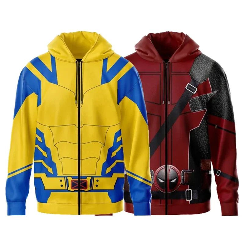 Superhero-Wolverine-Dead-Pool-Cosplay-Hoodie-Jacket-Casual-Tracksuit ...