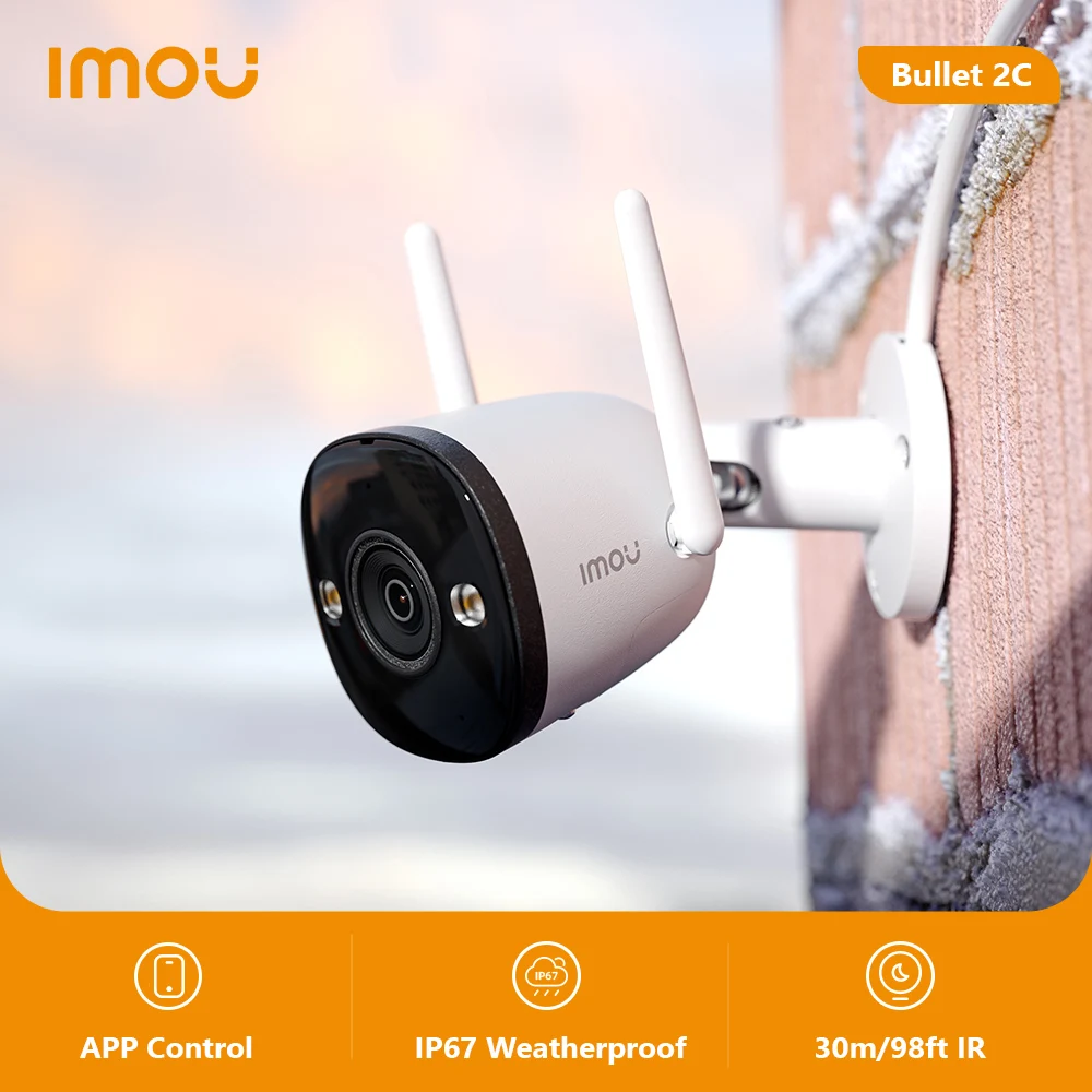 IMOU-Wifi-Outdoor-Camera-Bullet-2C-2MP-Surveillance-IP-Camera-Automatic ...