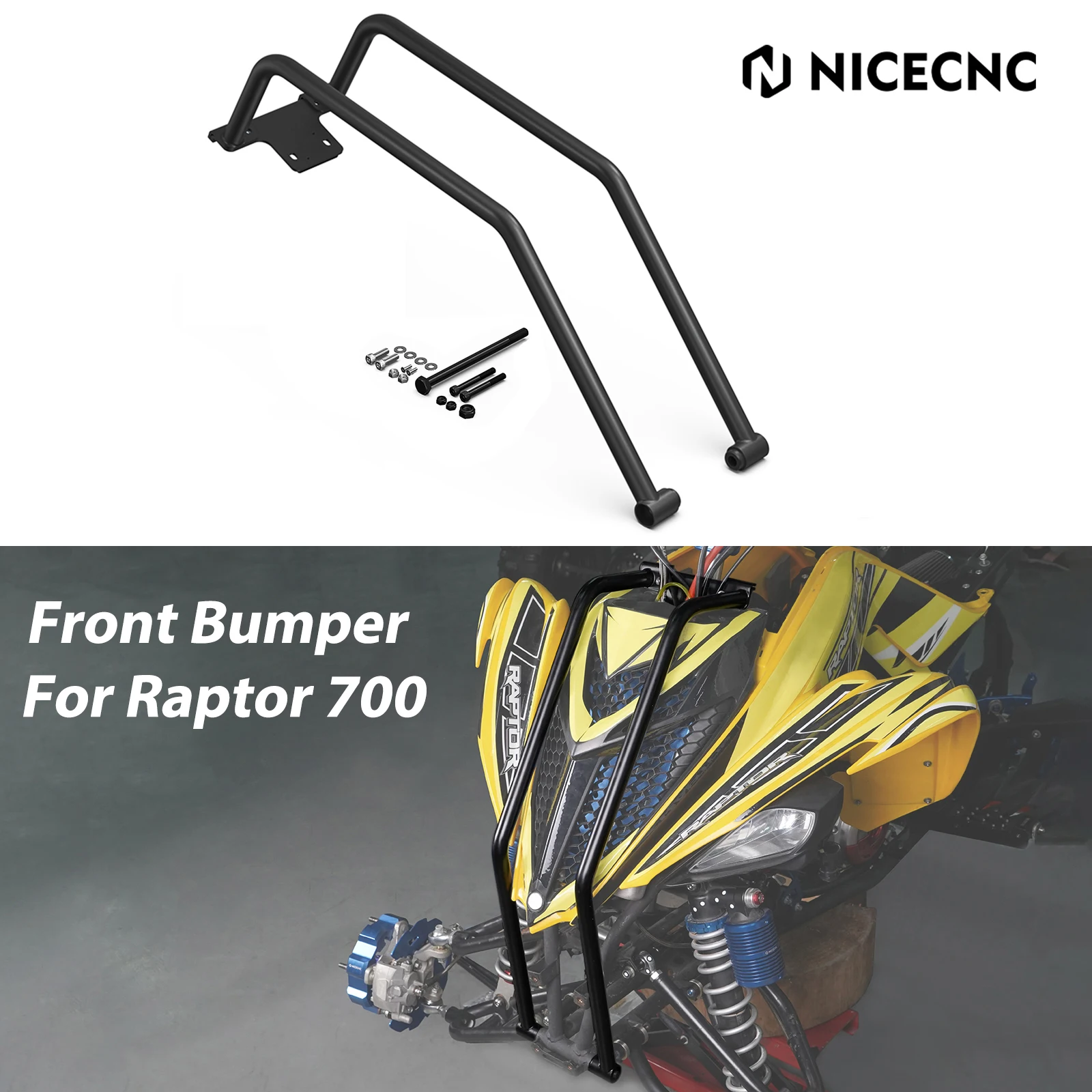 For-Raptor700-Front-Bumper-For-Yamaha-Raptor-700-2006-2023-700R-2011-23 ...