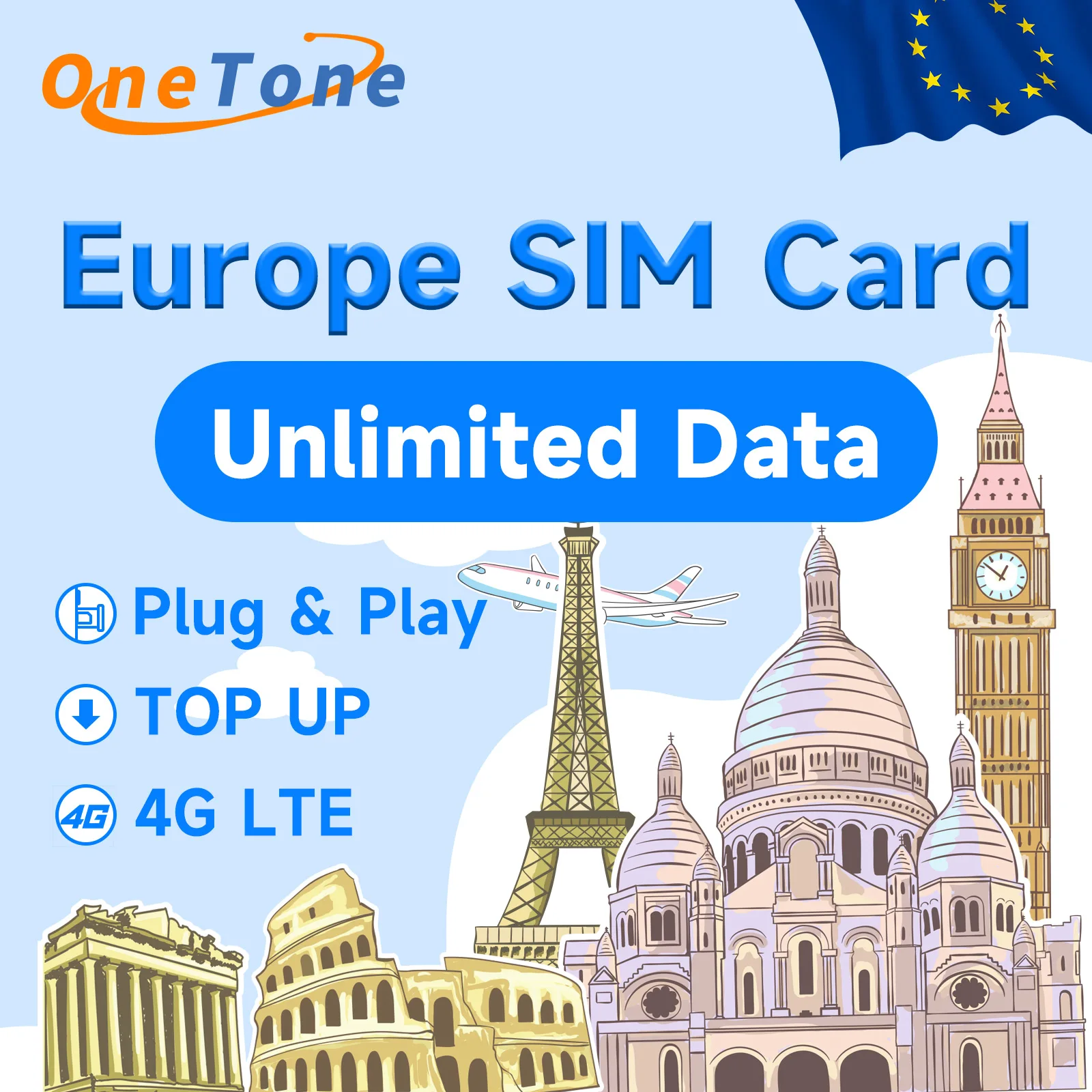 Europe-Prepaid-Data-SIM-Card-1-30days-Unlimited-4G-data-Plug-and-play ...