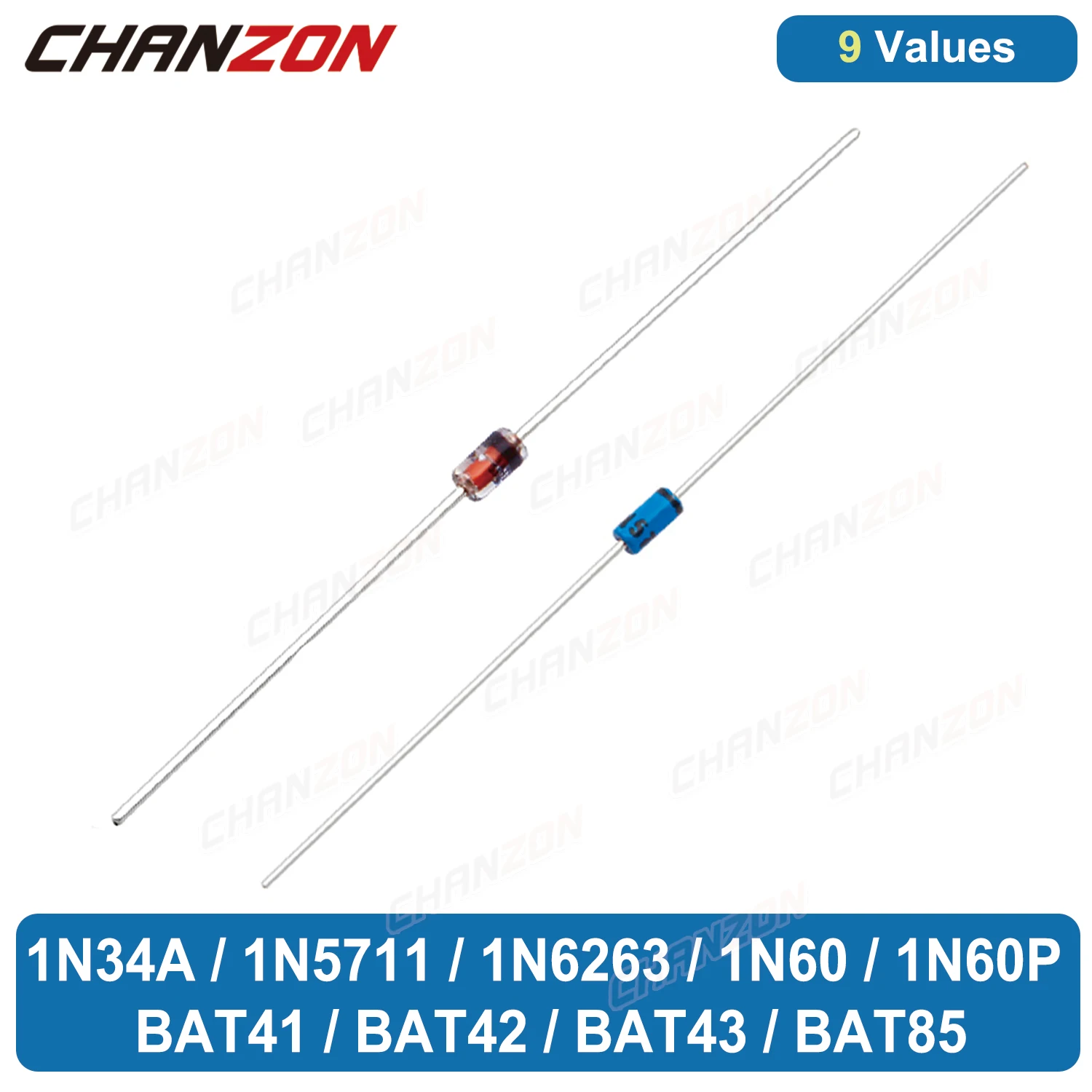 1N34A 1N5711 1N6263 1N60 1N60P BAT41 BAT42 BAT43 BAT85 Small Signal Schottky Barrier Switching ...