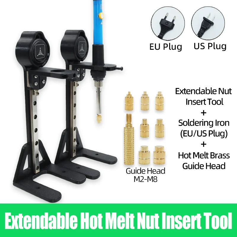 Brass-Insert-Nut-Heat-Set-Stealth-Press-Tool-EU-USA-Soldering-Iron-Tip ...