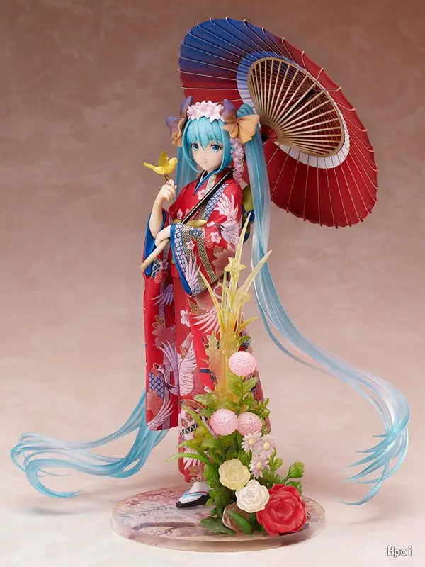 Hatsune Miku Vocaloid PVC Action Anime Figure Stronger Kimono Miku ...