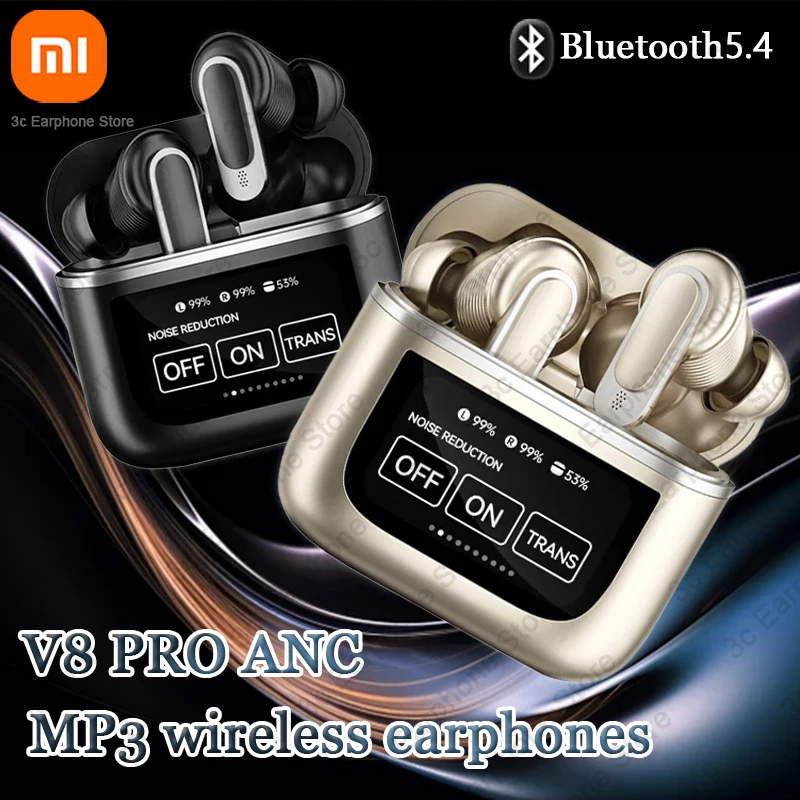 Xiaomi-V8-PRO-ANC-ENC-Wireless-MP3-Earphones-Bluetooth5-4-Headset-LCD ...