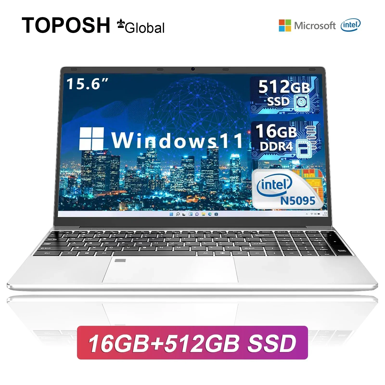 TOPOSH-Port-til-FHD-port-til-15-6-Polegada-16GB-de-RAM-256GB-SSD ...