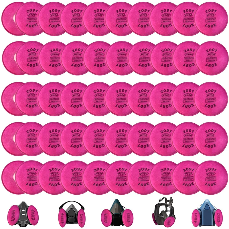 Lote-de-mascarillas-con-filtro-de-part-culas-P100-para-3m-2091-2097 ...