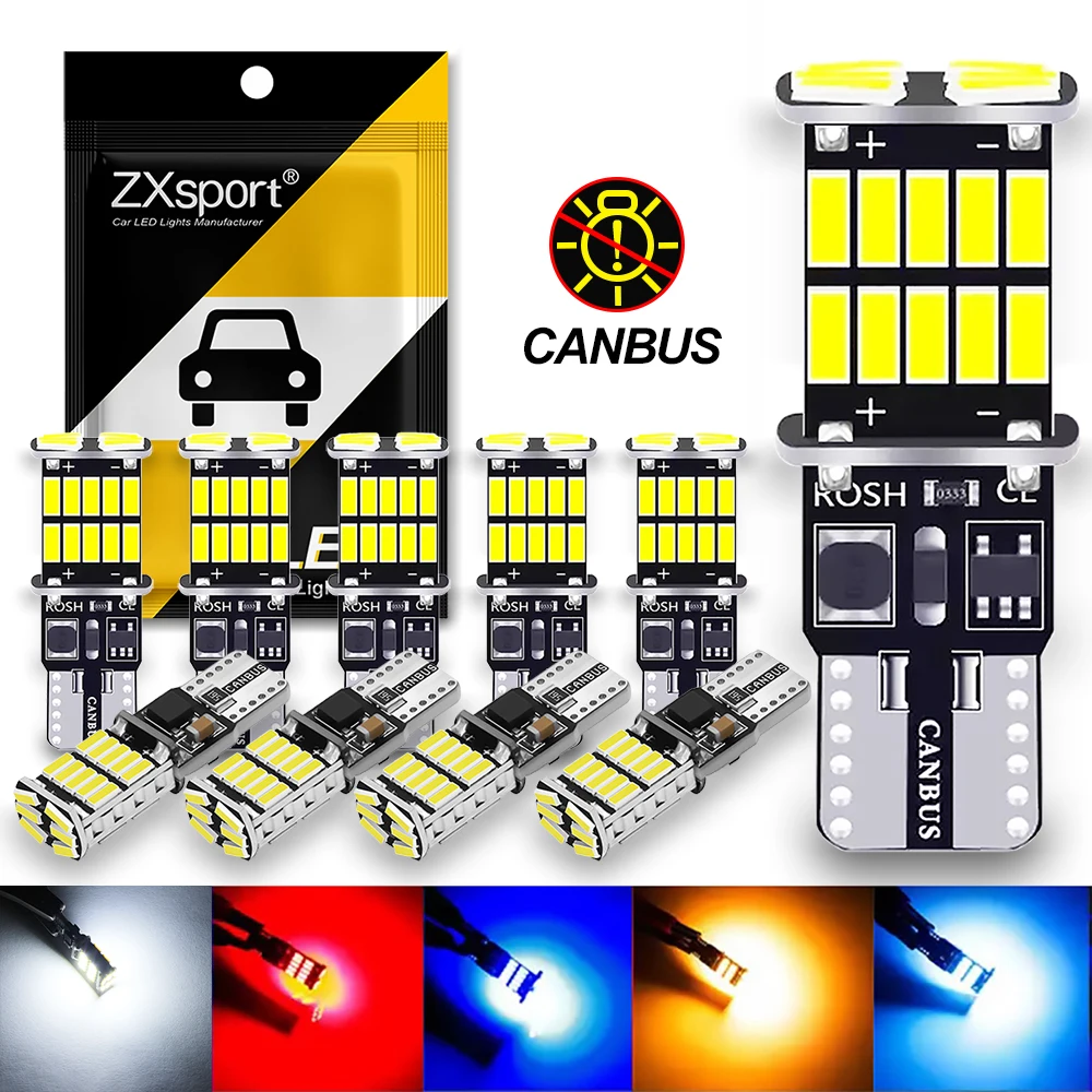 T10 Led 조명 W5W 4014SMD Canbus BMW VW 아우디 자동차 인테리어 액세서리 번호판 돔 주차 램프 12V ...