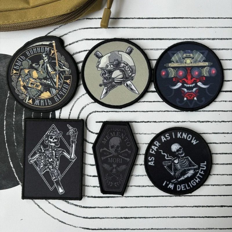 Skull-Man-Gun-Tactical-Backpack-Patch-Cloak-Evil-Skul-Death-Pays-A ...