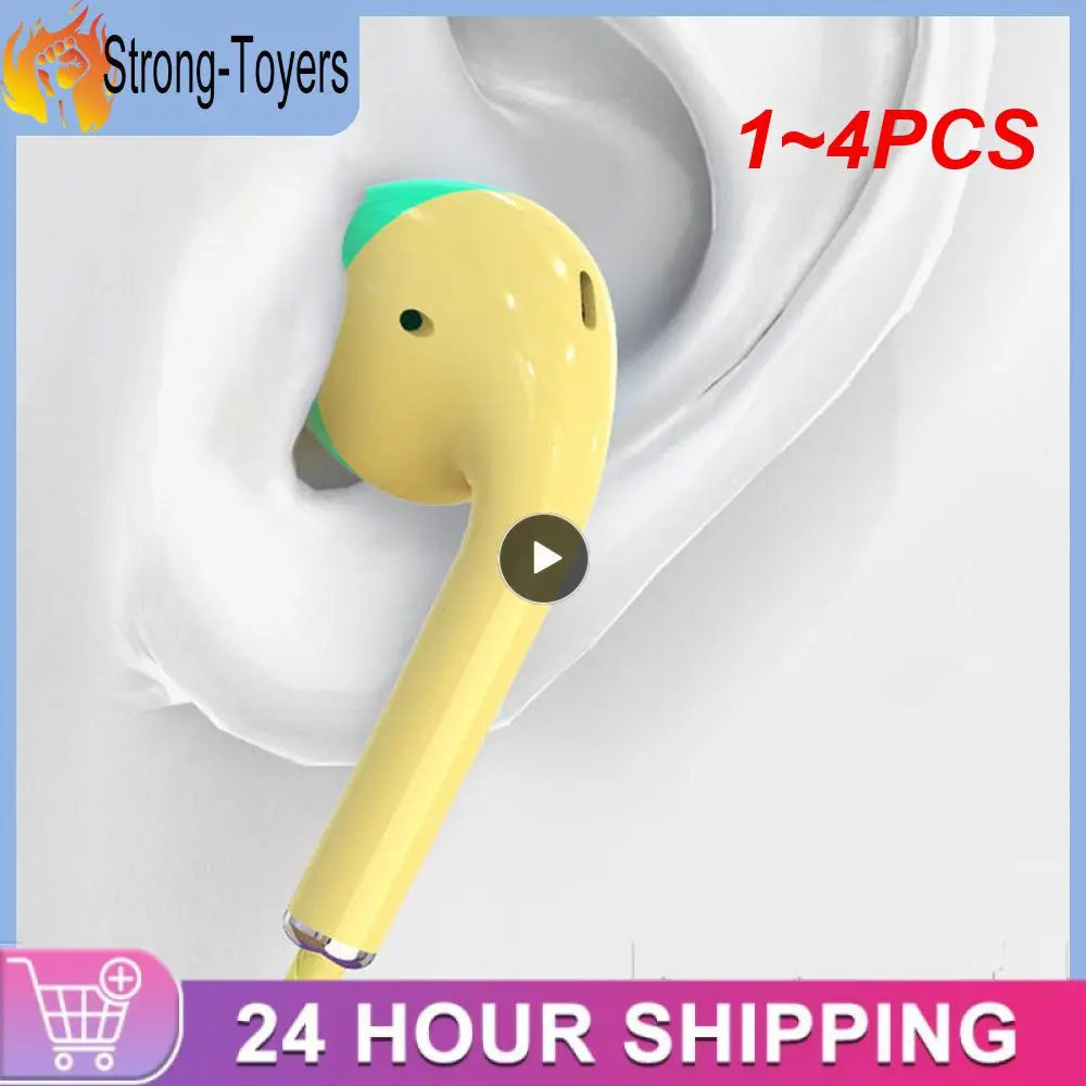 1-4PCS-3-5mm-Earphone-Powder-Blue-Handsfree-Free-Noise-Reduction-Noise ...