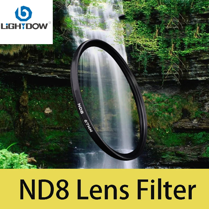 Lightdow ND8 Lens Filter 49mm 52 55 58 62 67 72 77mm Lens Filter for ...