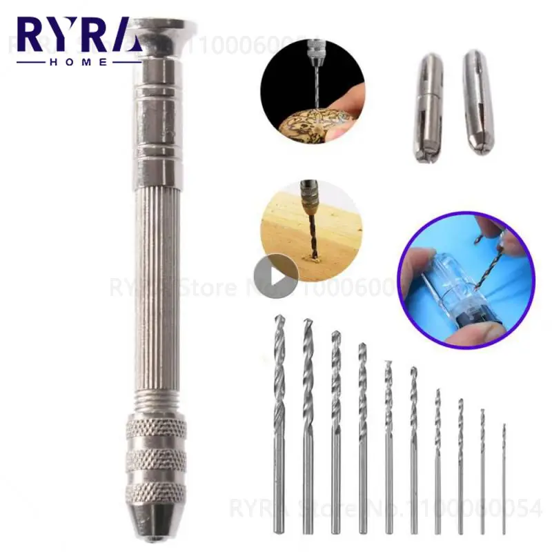 11PCS-Mini-Hole-Drill-Screw-Manual-Hole-Drilling-Walnut-Model-Drilling ...