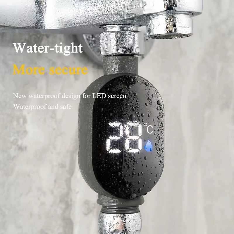 Faucet Water Thermometer Touchable Screen Tub Water Temperature Monitor ...