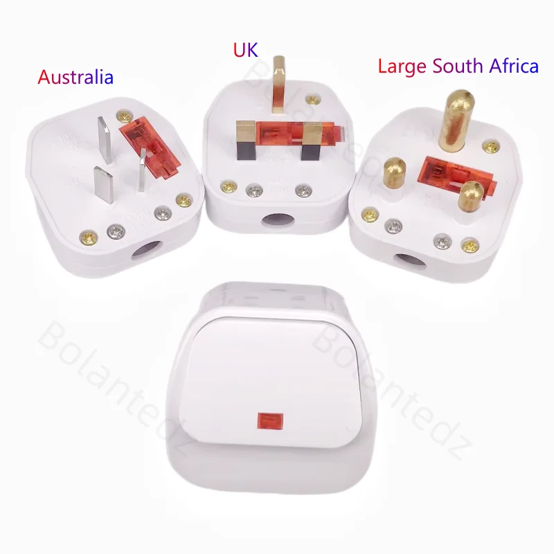 UK-Large-South-Africa-Australia-Standard-Power-Switch-Rewireable-Plug ...