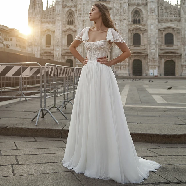 Wedding Dress Lace Up Back
