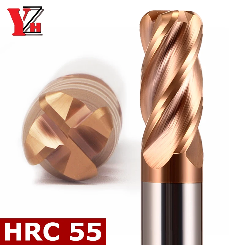 Corner-Radius-End-Mill-HRC55-4-Flute-CNC-R-Bullnose-Cutter-tungsteno ...