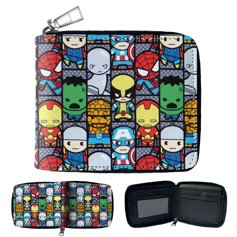 Miniso Marvel Comics Cartoon Round Zipper Wallet Cool Design | Walmart ...