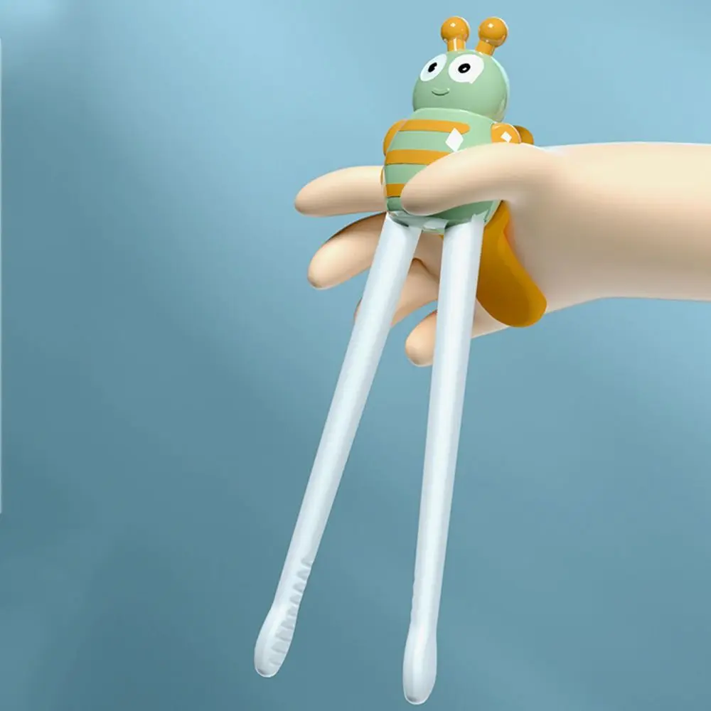 With-Box-Kitchen-Tableware-Cartoon-Cute-Bee-Chopsticks-Baby-Feeding ...
