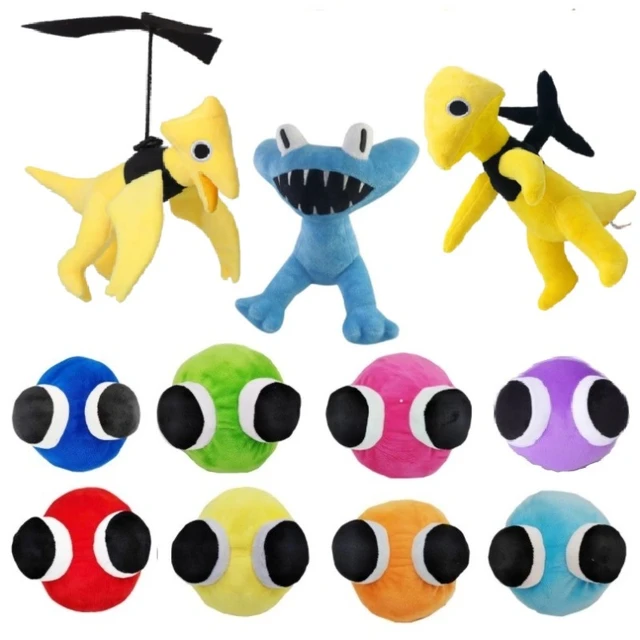 Cyan Rainbow Friends Plush Toy Yellow Pterosaur Rainbow, 57% OFF