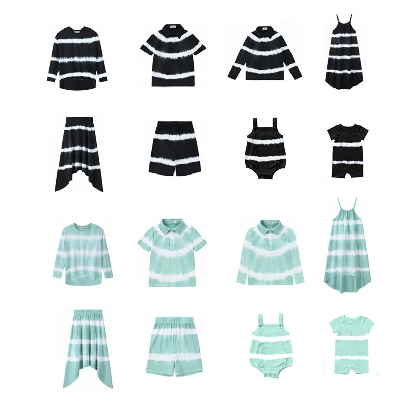 AP-tie-dye-collection-boys-girls-spring-summer-striped-family-matching ...