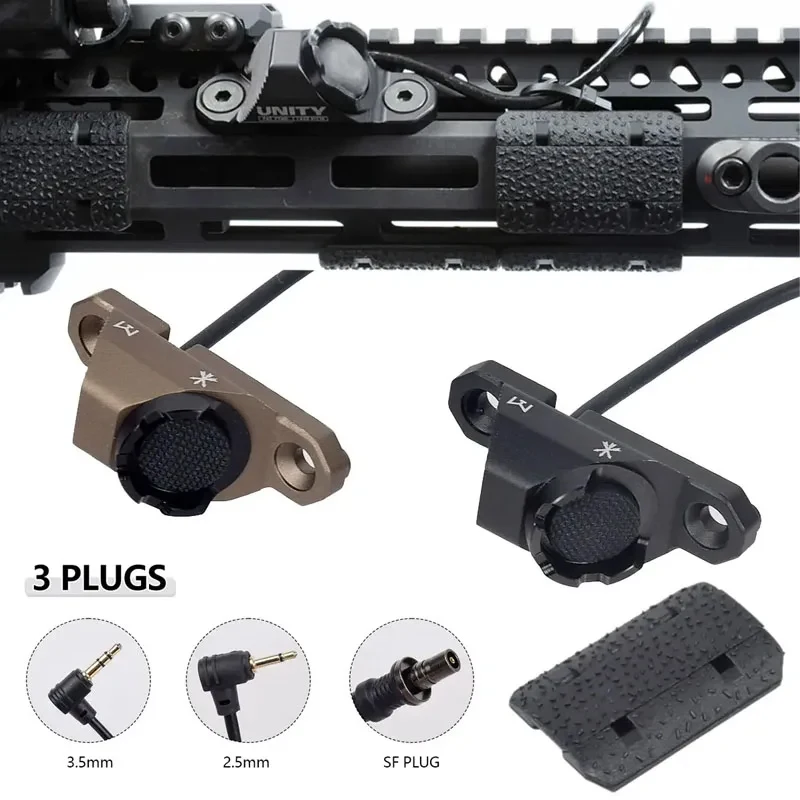 Tactical Unity Mount Remote Dual Pressure Switch ModButton Airsoft MLOK ...