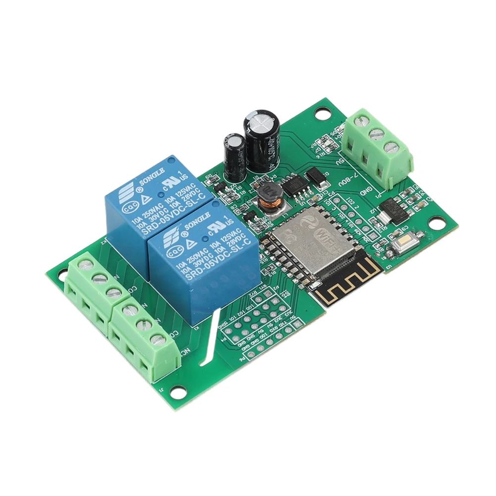ESP8266 WIFI Wireless Smart Relay Module ESP-12F Development Board Dual ...