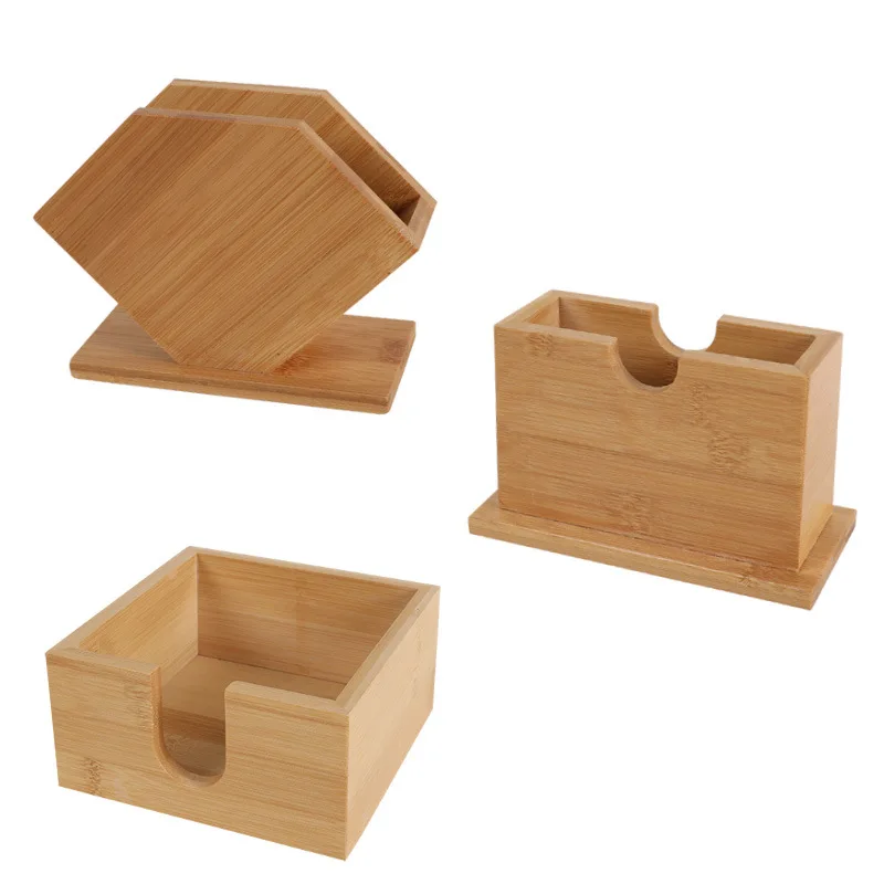 Wooden-Tissue-Box-Table-Napkin-Holders-Bamboo-Tissue-Paper-Organizer ...