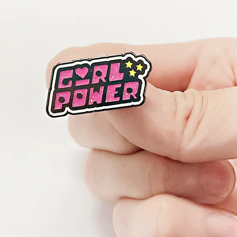 Cute Feminism Lapel Pins for Backpacks Metal Enamel Pin Pines Brooches ...